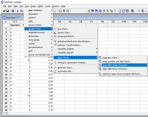Gage Repeatability and Reproducibility (R&R)