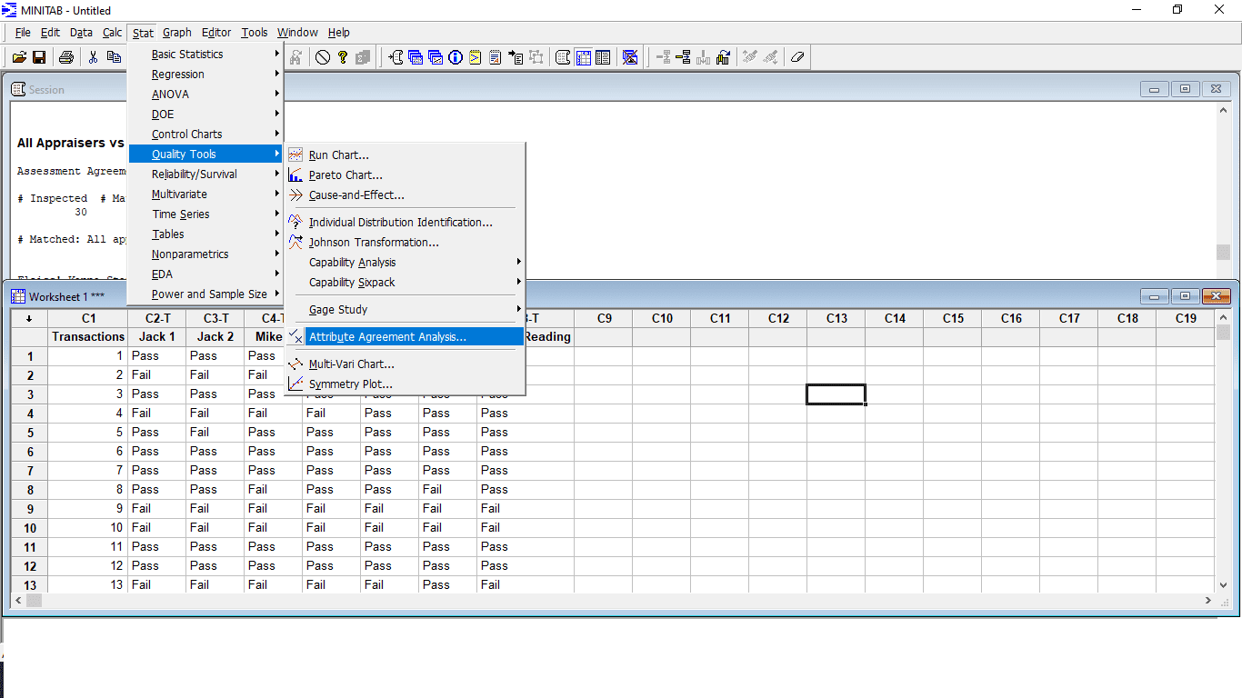 Gage Repeatability and Reproducibility (R&R)
